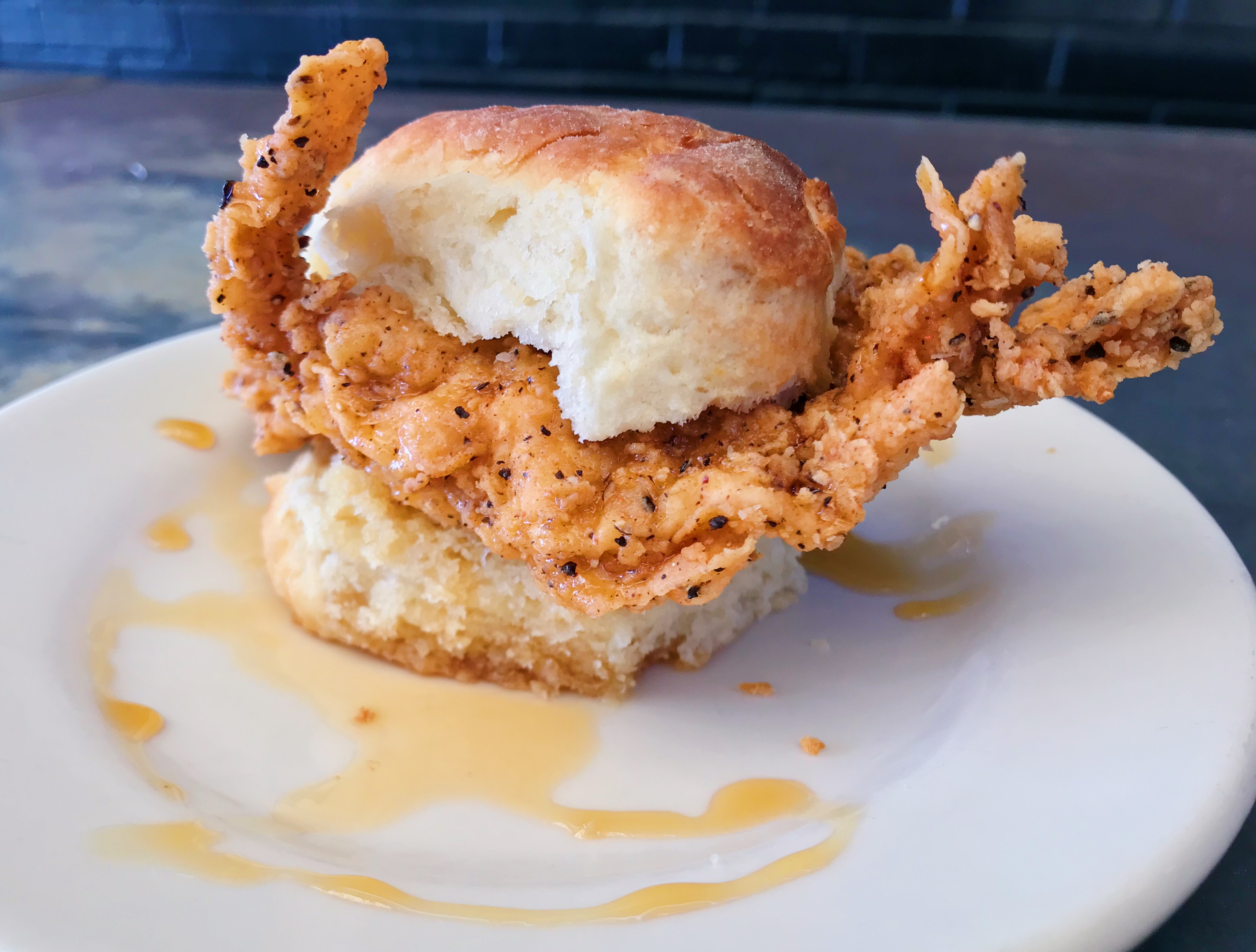 Fried Chicken on a Biscuit - Zingerman's Roadhouse